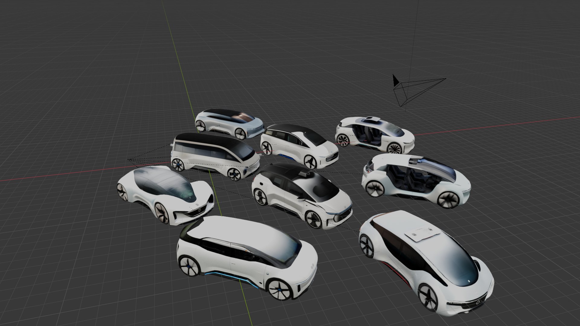 3D Futuristic Cars - TurboSquid 2391613