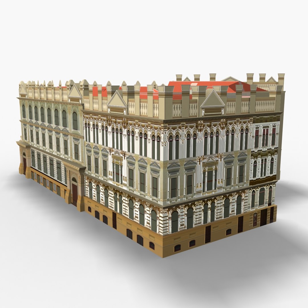 Old Bank Arcade 3D Model - TurboSquid 1306420