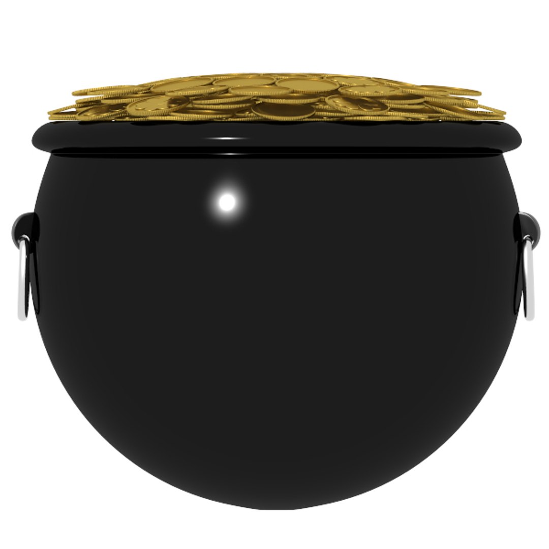 Pot Gold 3d Model