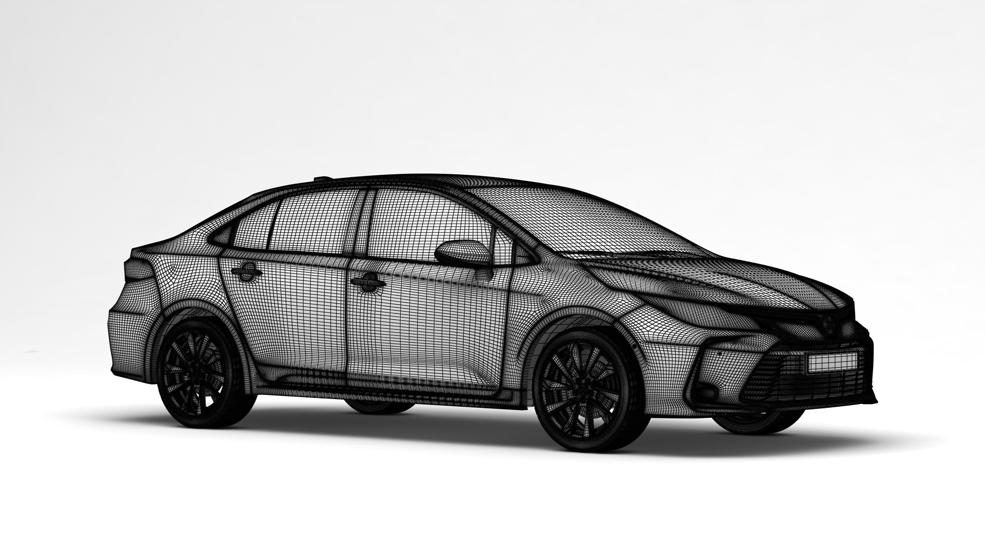 3D Toyota Corolla Sedan Model - TurboSquid 1839452
