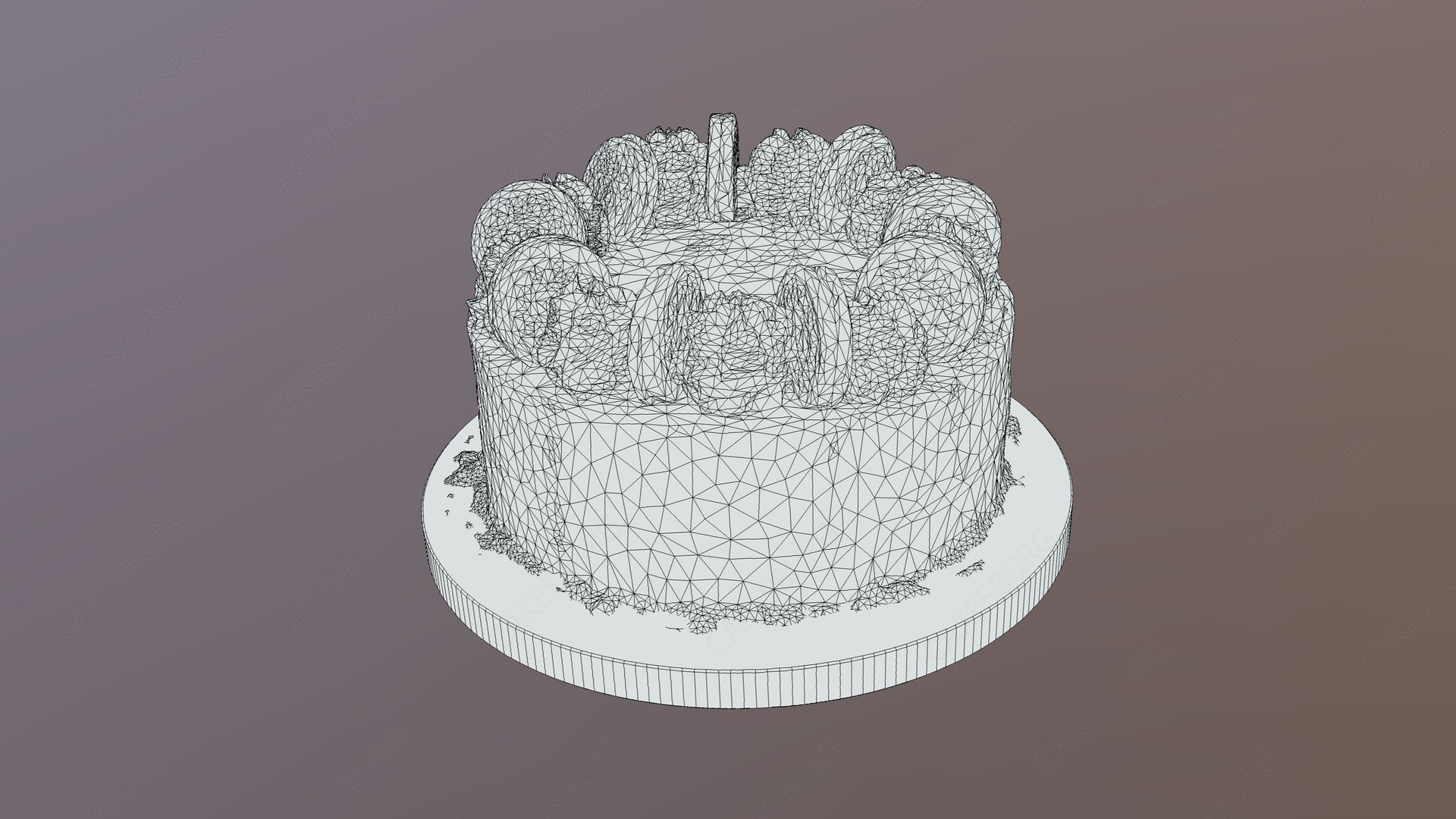 3D Oreo Cookie Cake - TurboSquid 1971896