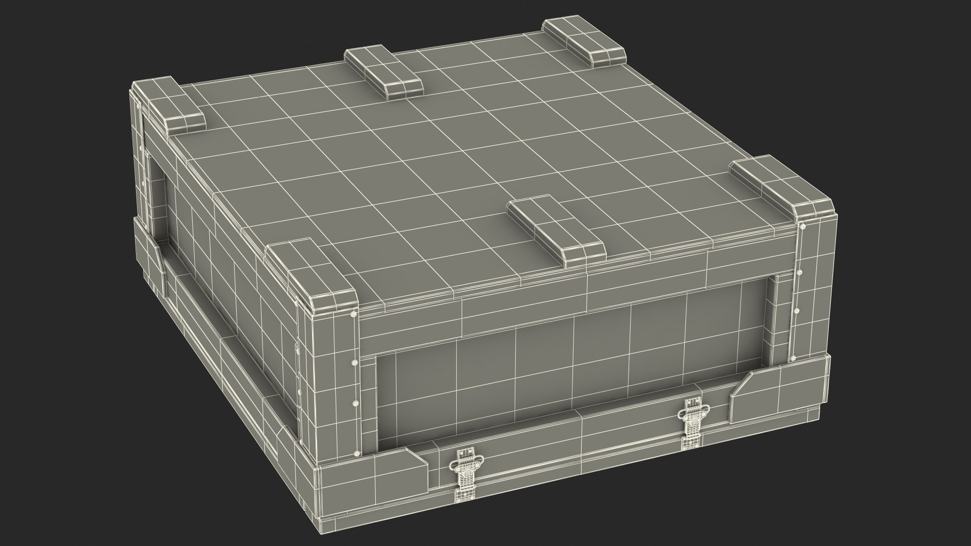 Flat Wooden Shipping Crate 3D Model - TurboSquid 1878021