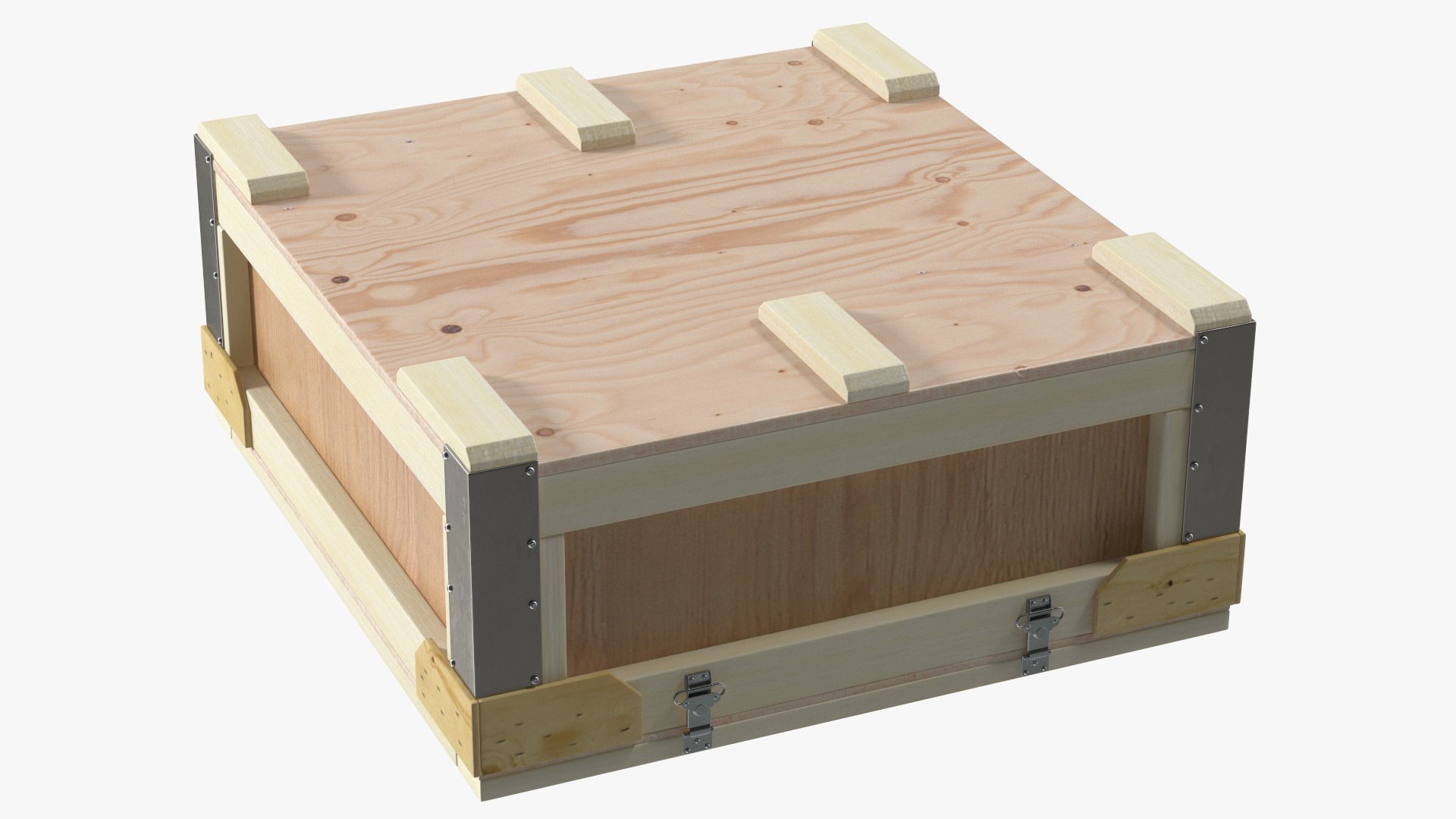 Flat Wooden Shipping Crate 3D model - TurboSquid 1878021