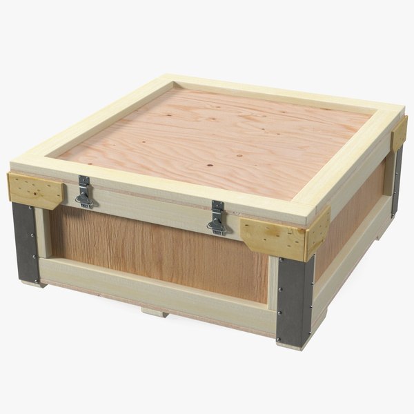 Flat Wooden Shipping Crate 3D model - TurboSquid 1878021