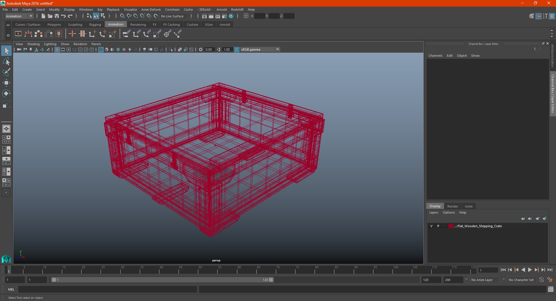 Flat Wooden Shipping Crate 3D Model - TurboSquid 1878021