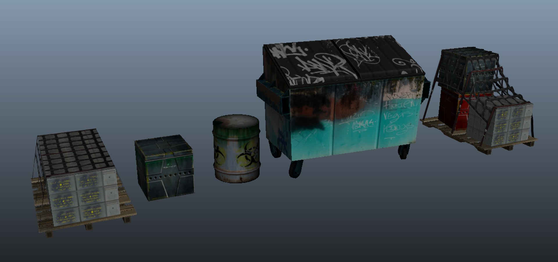 3d Apocalypse Pack Props