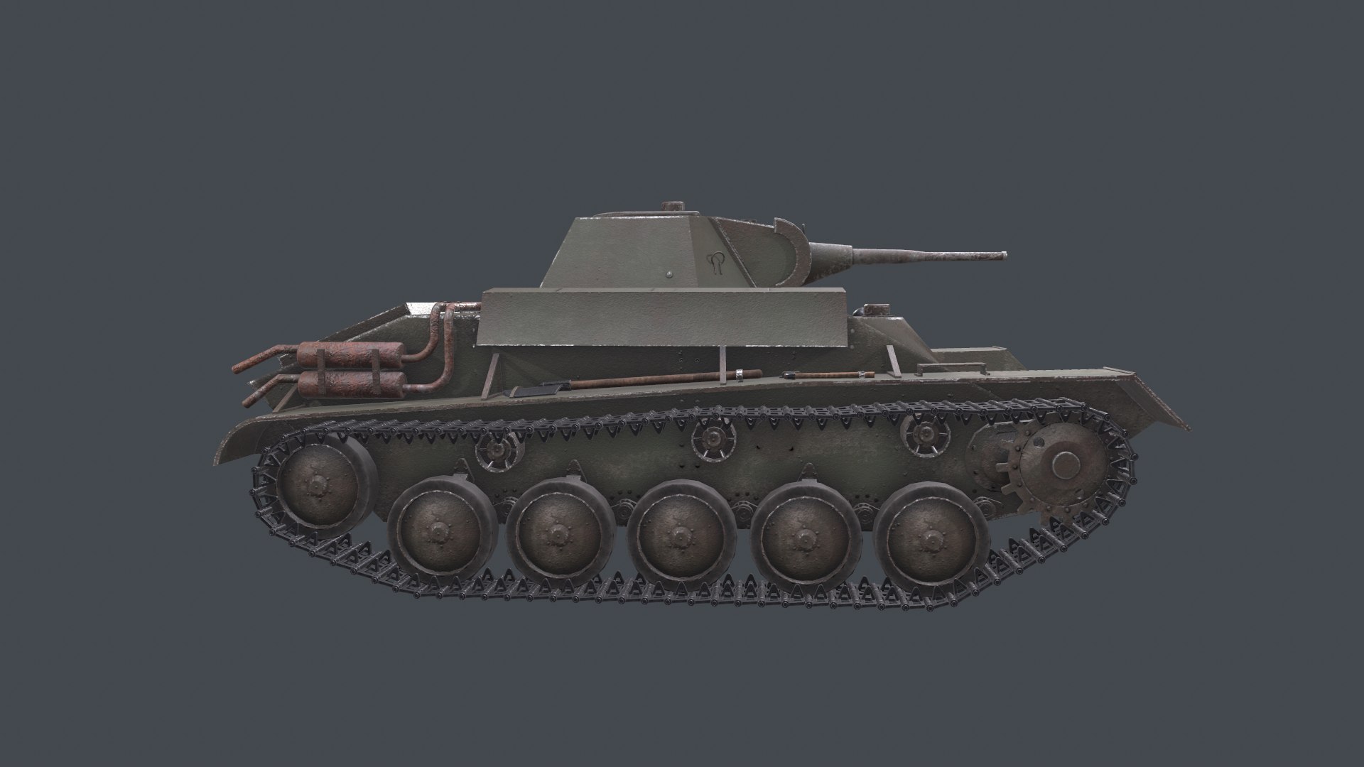 3D ussr tank t-70 model - TurboSquid 1462487