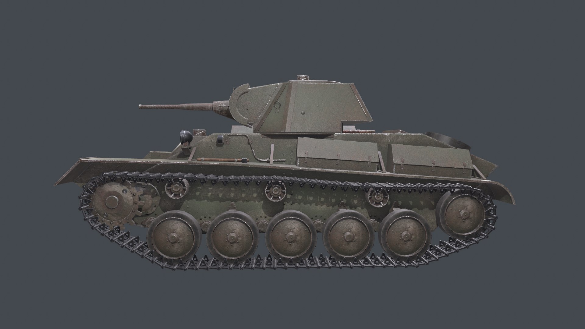 3D ussr tank t-70 model - TurboSquid 1462487