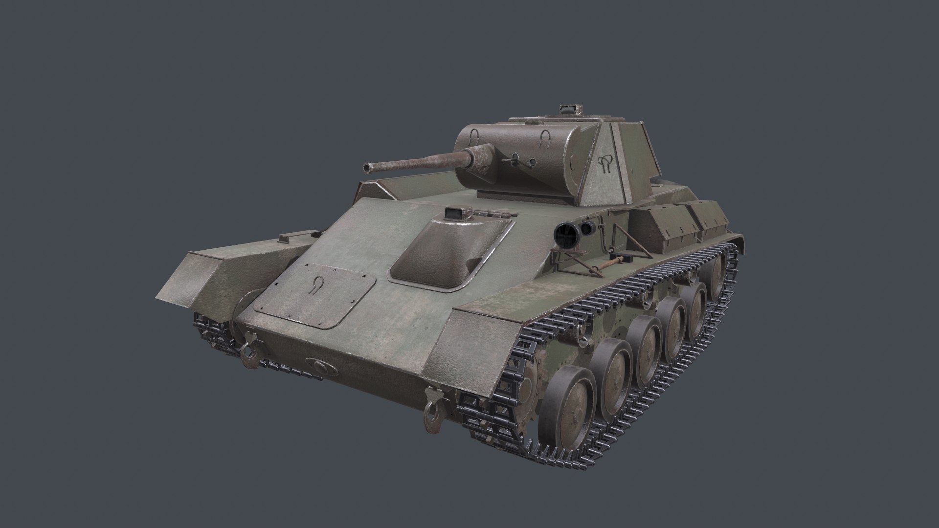3D ussr tank t-70 model - TurboSquid 1462487