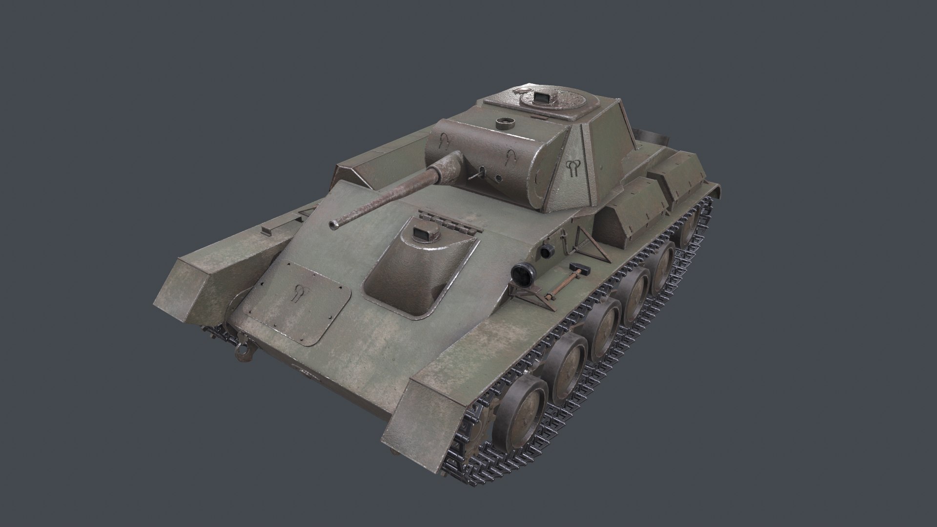 3D ussr tank t-70 model - TurboSquid 1462487