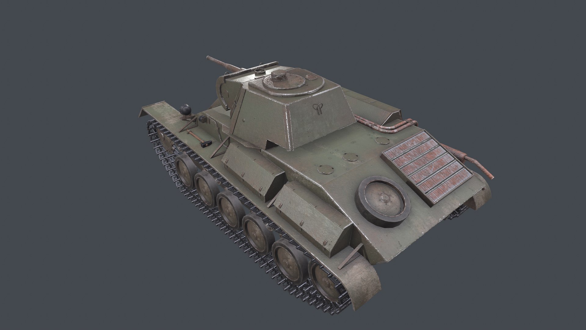 3D ussr tank t-70 model - TurboSquid 1462487