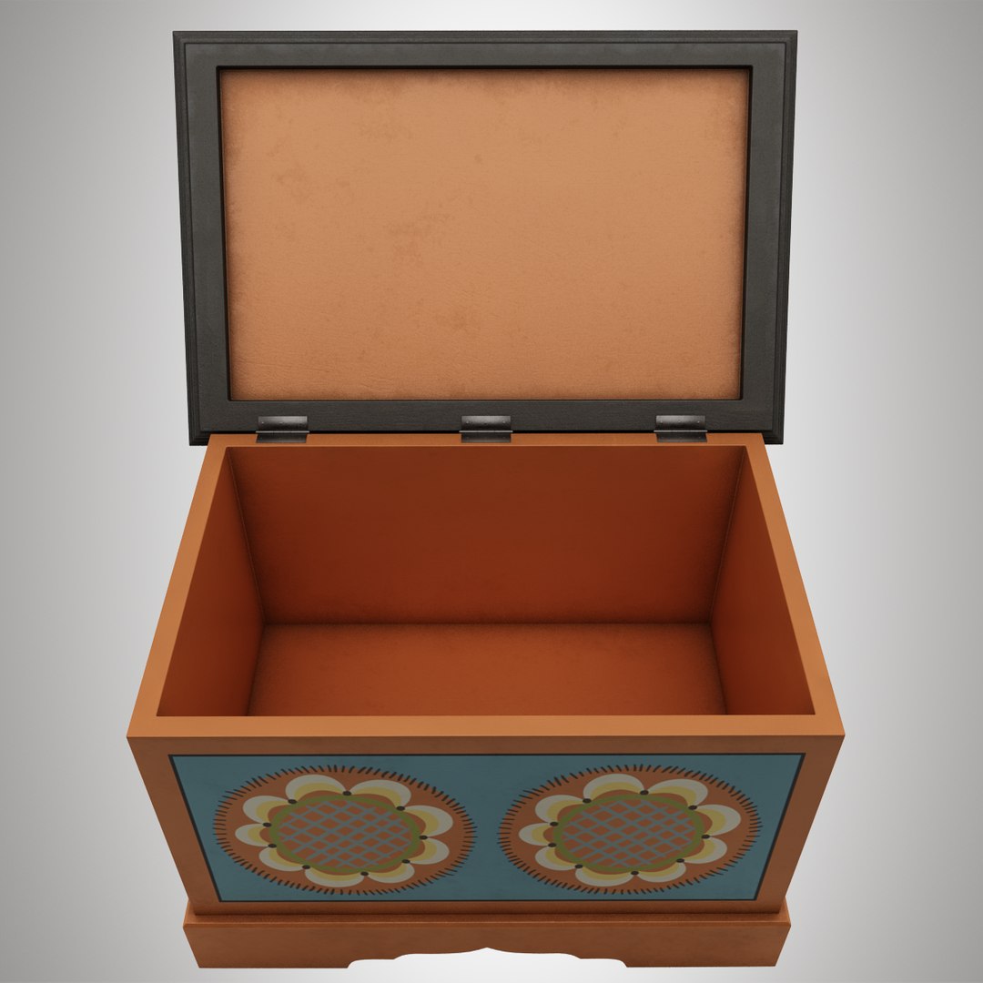 3d model painted box