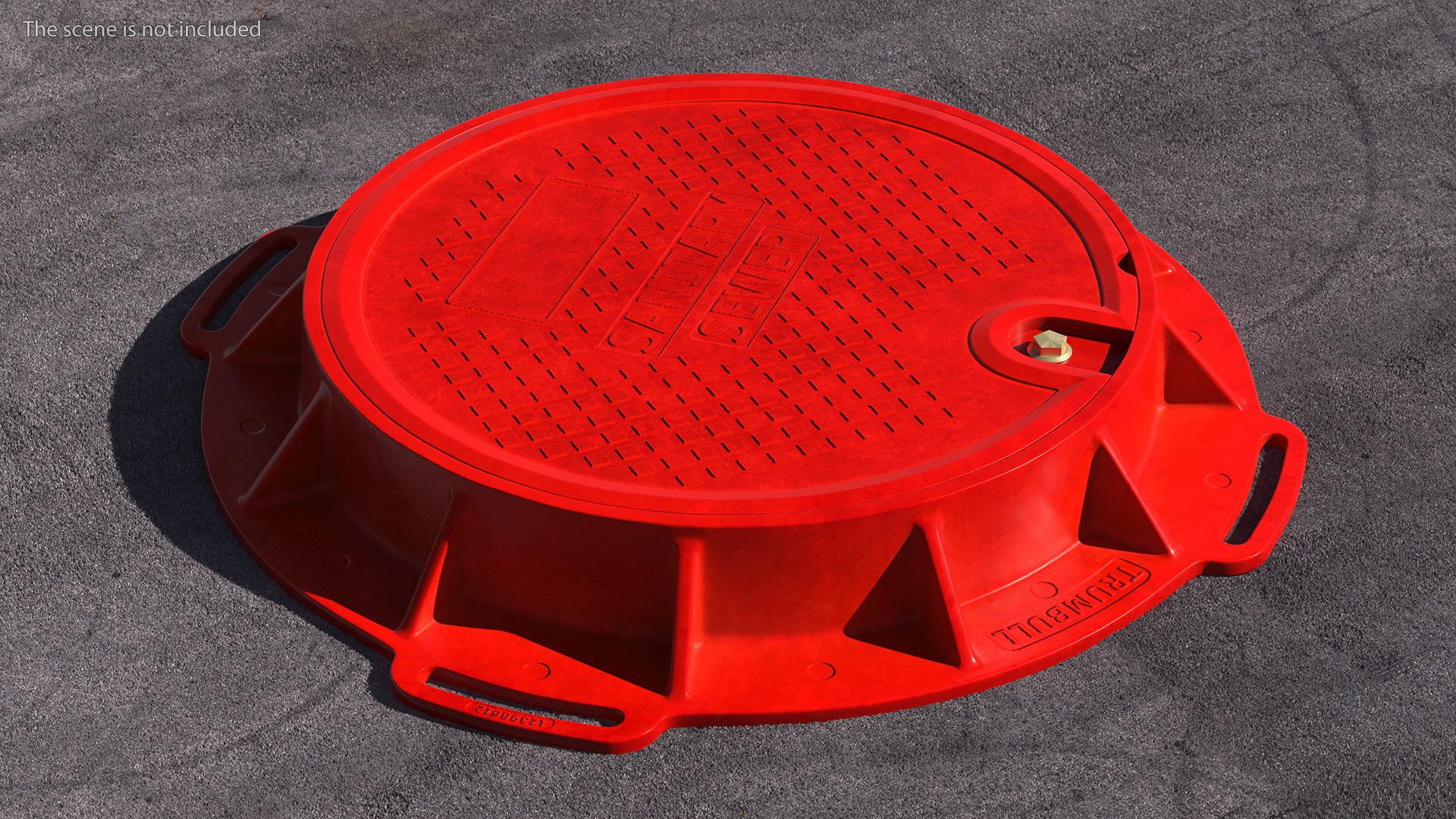3D Fiberglass Manhole Red - TurboSquid 1947468