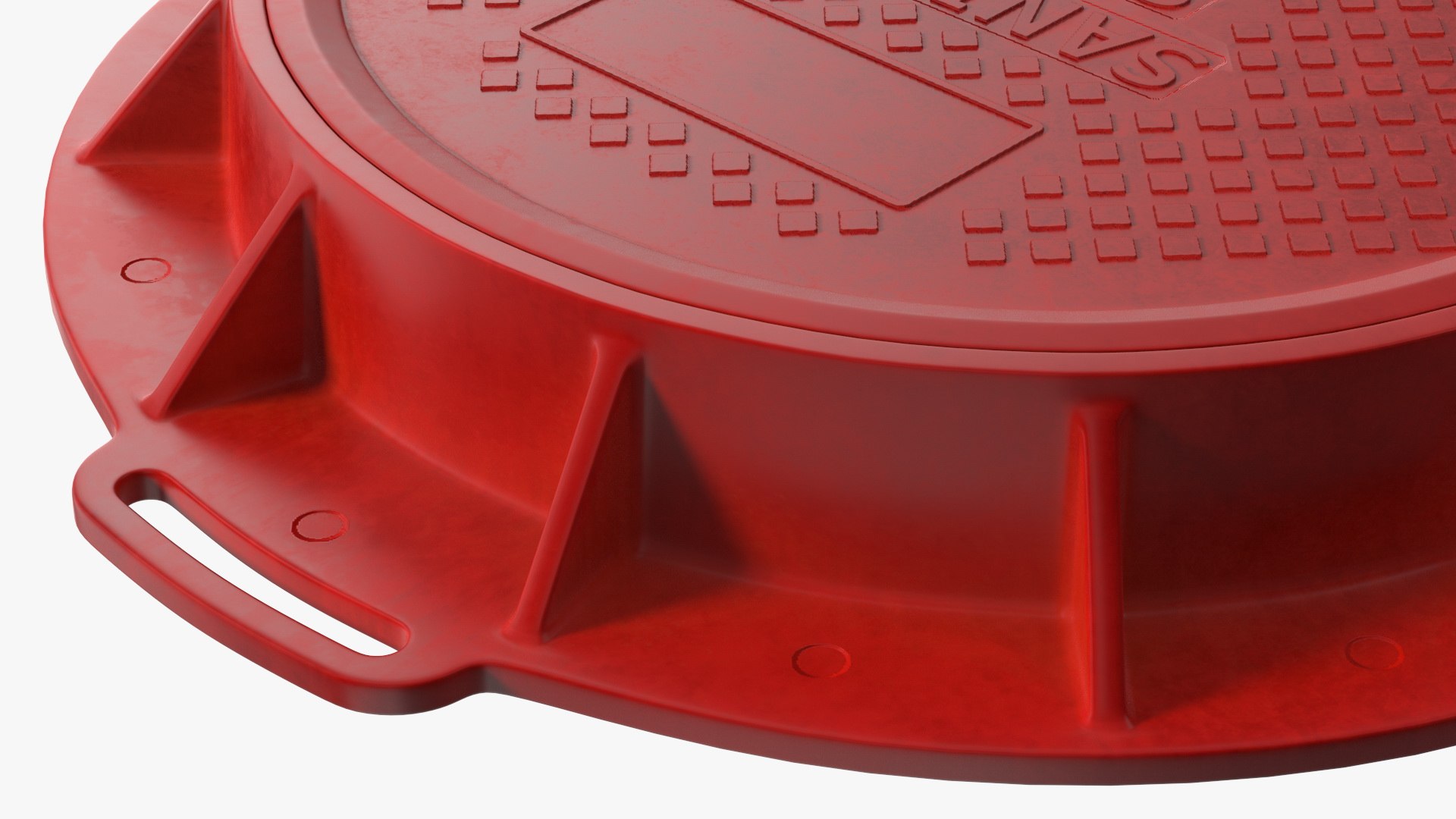 3D Fiberglass Manhole Red - TurboSquid 1947468