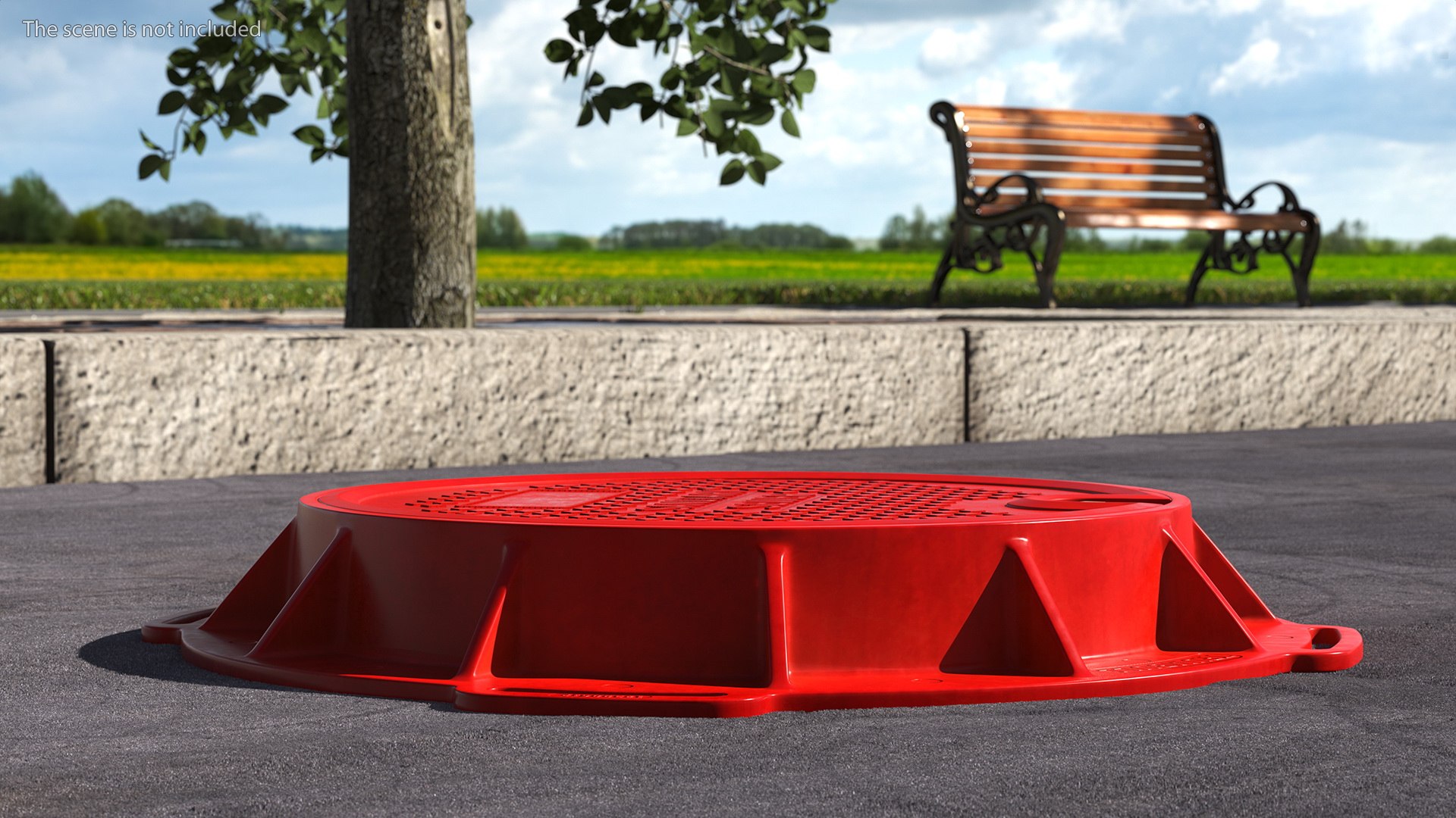 3D Fiberglass Manhole Red - TurboSquid 1947468