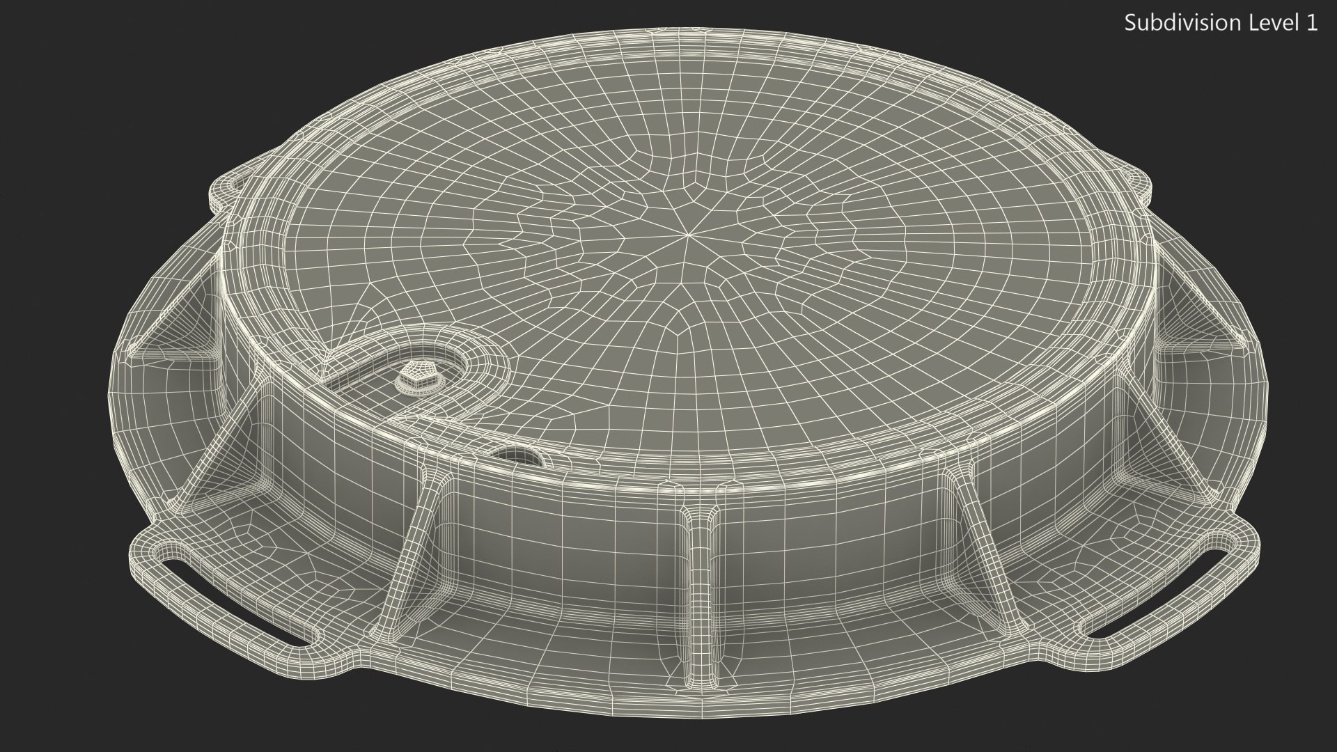 3D Fiberglass Manhole Red - TurboSquid 1947468