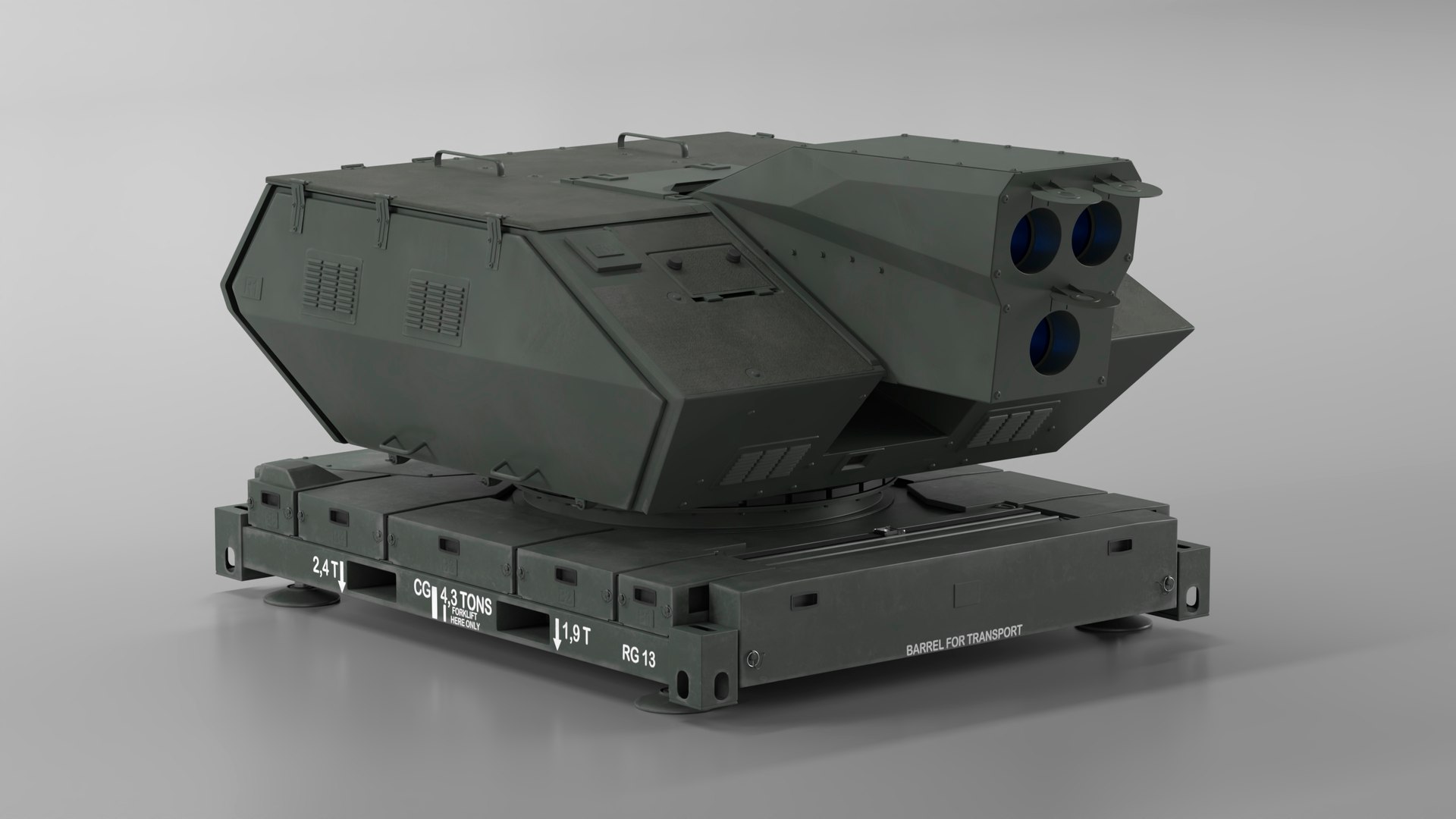 Skynex Laser Air Defense System Green Rigged For Maya 3D - TurboSquid ...
