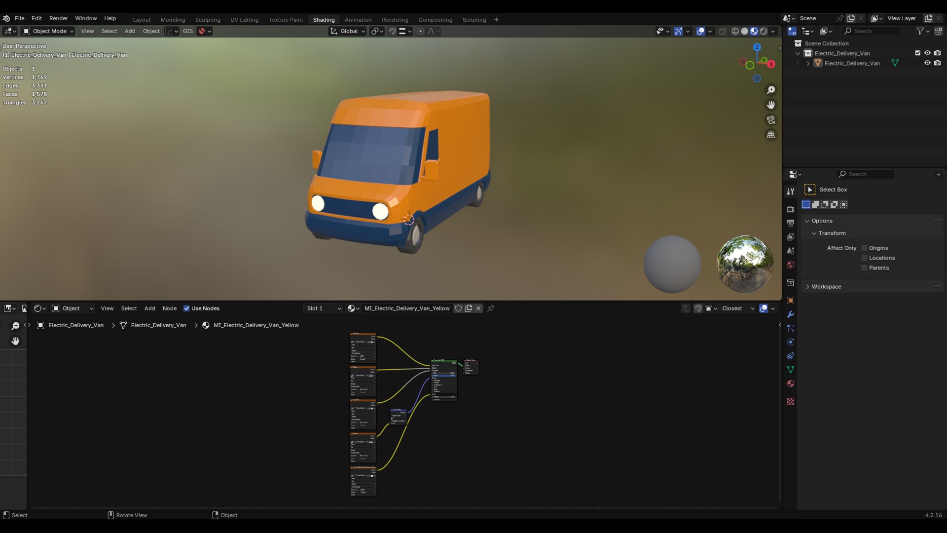3D Modern Electric Delivery Van Stylized - TurboSquid 2515225