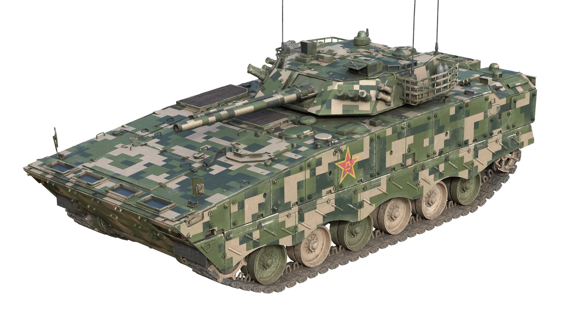 3D ZBD 04 Infantry Fighting Vehicle Chinese Model - TurboSquid 2262898