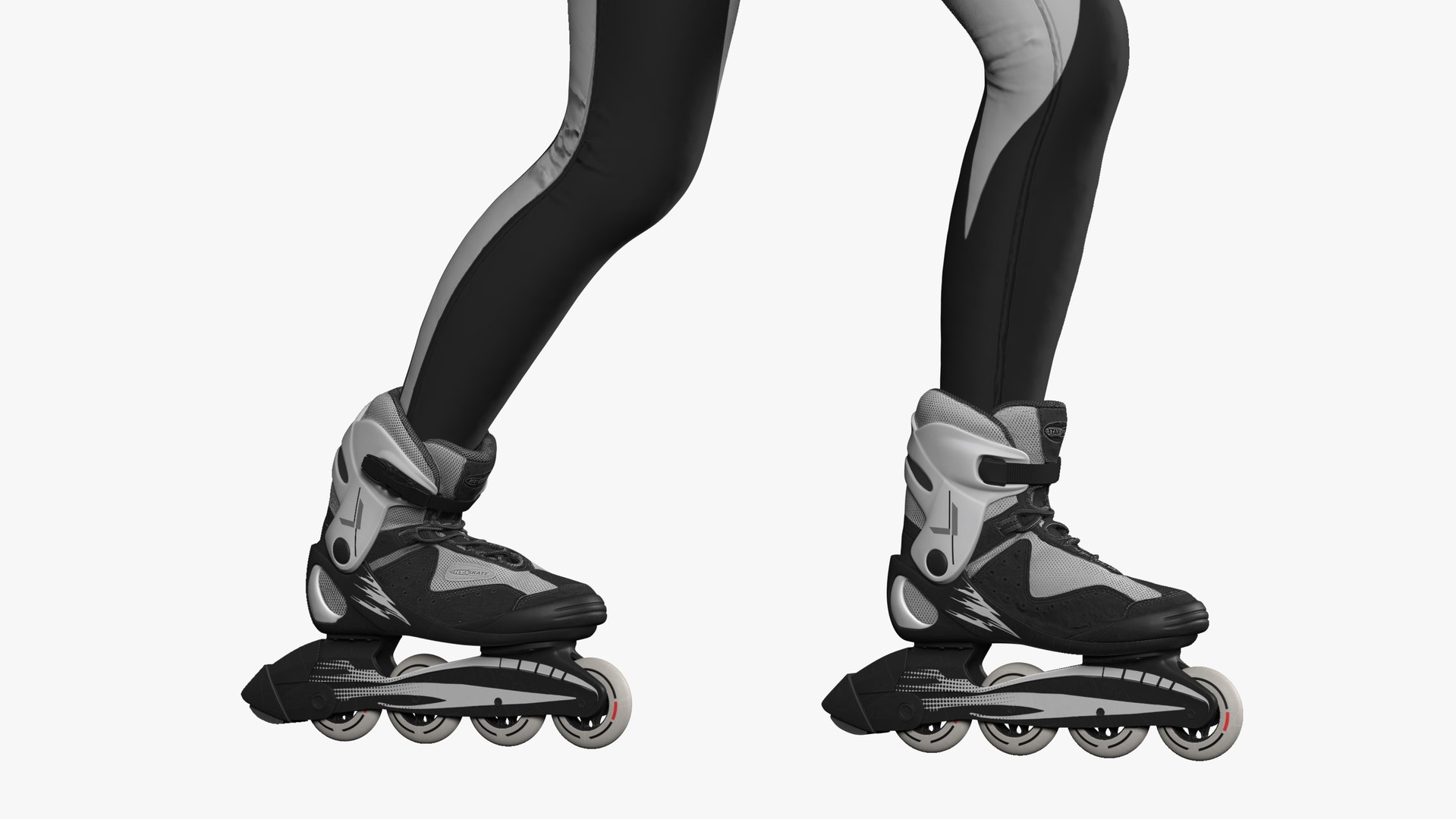 3D Female Inline Skater Model - TurboSquid 2059551