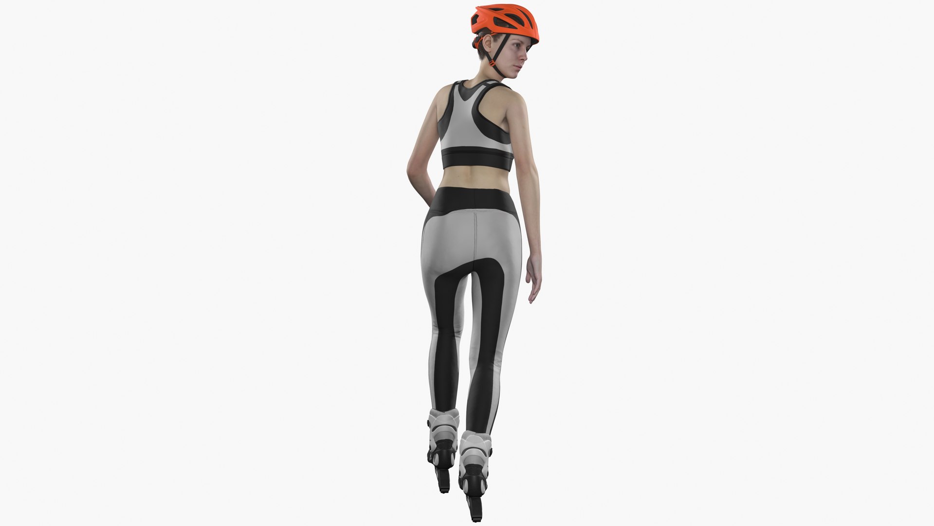 3D Female Inline Skater Model - TurboSquid 2059551