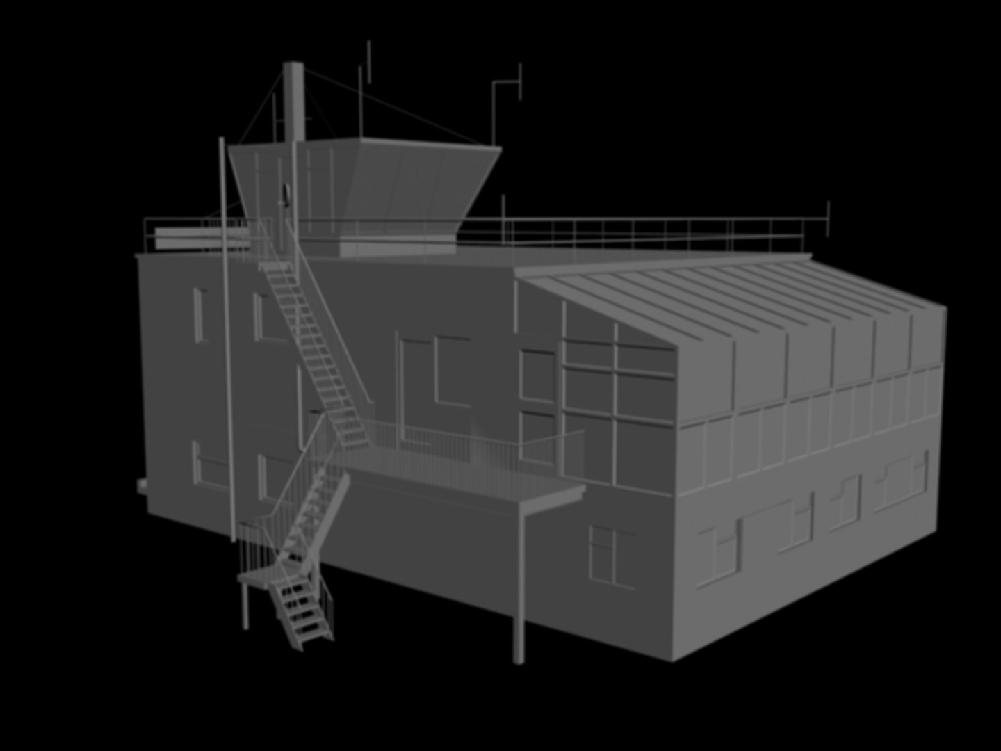 3d Model Control Tower