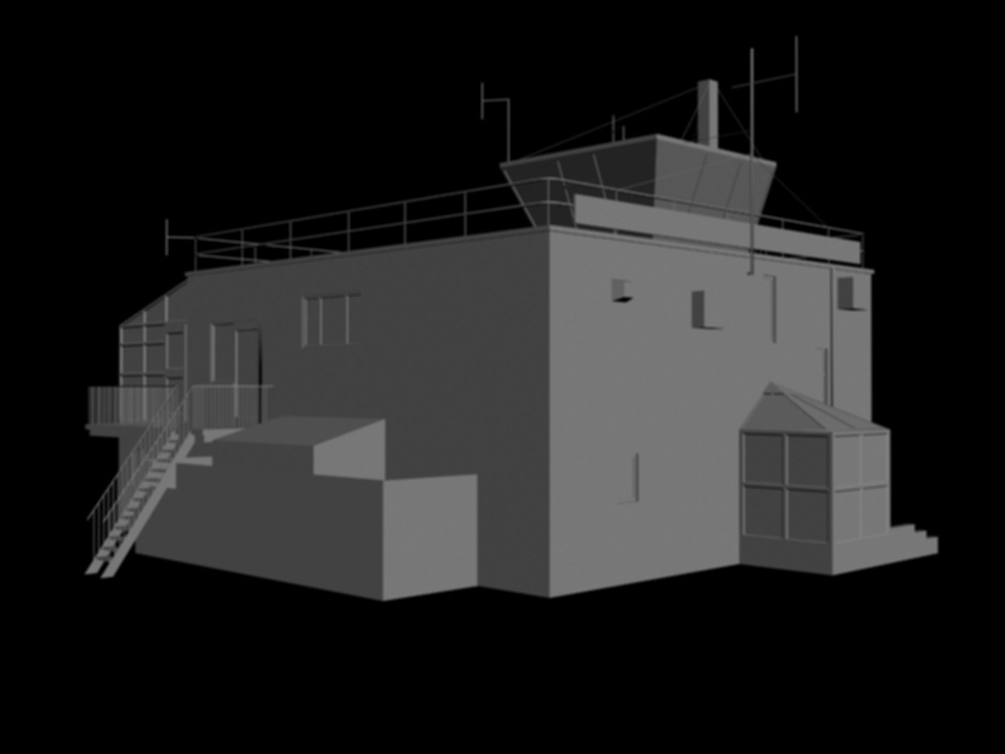 3d Model Control Tower