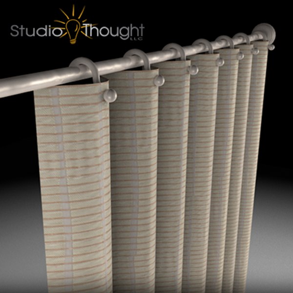 Shower Curtain 3D Models for Download | TurboSquid