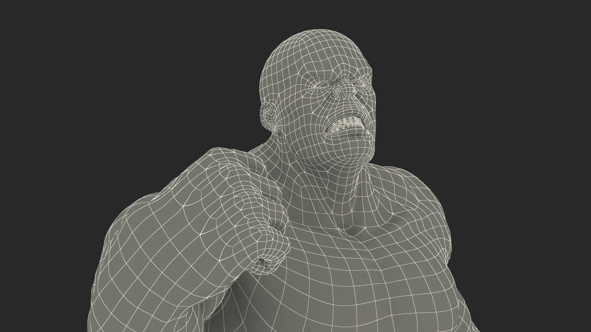 Hulk Angry Pose Fur For Maya 3D Model - TurboSquid 2425775