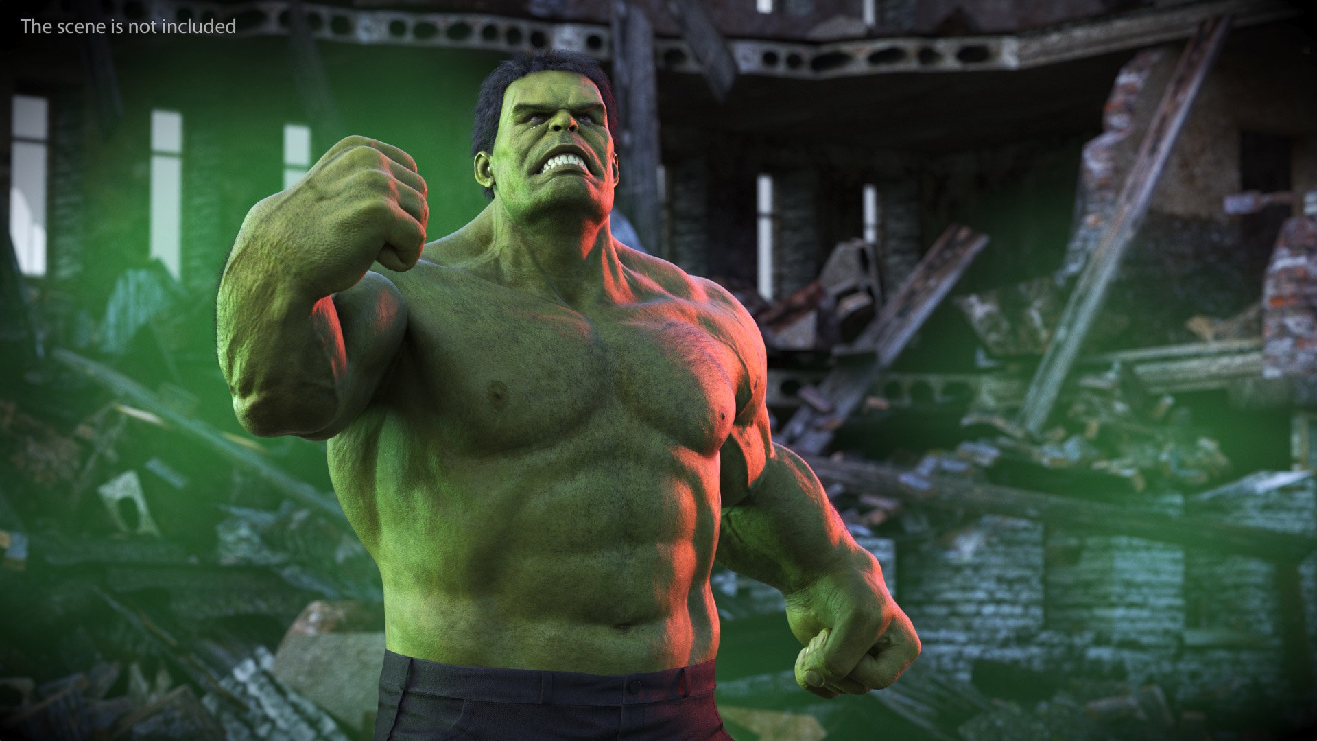 Hulk Angry Pose Fur For Maya 3D Model - TurboSquid 2425775