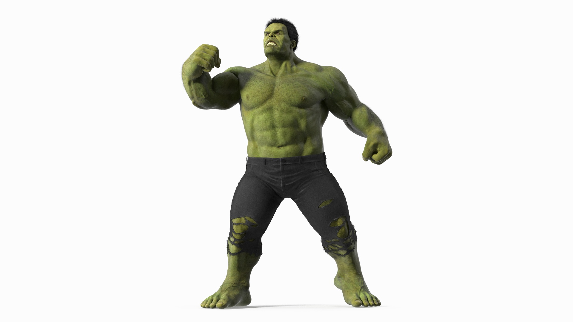 Hulk Angry Pose Fur For Maya 3D Model - TurboSquid 2425775