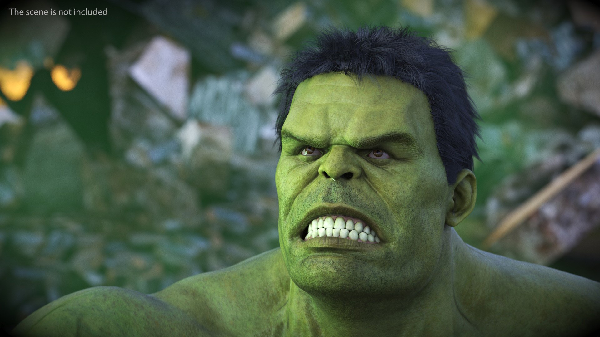 Hulk Angry Pose Fur For Maya 3D Model - TurboSquid 2425775