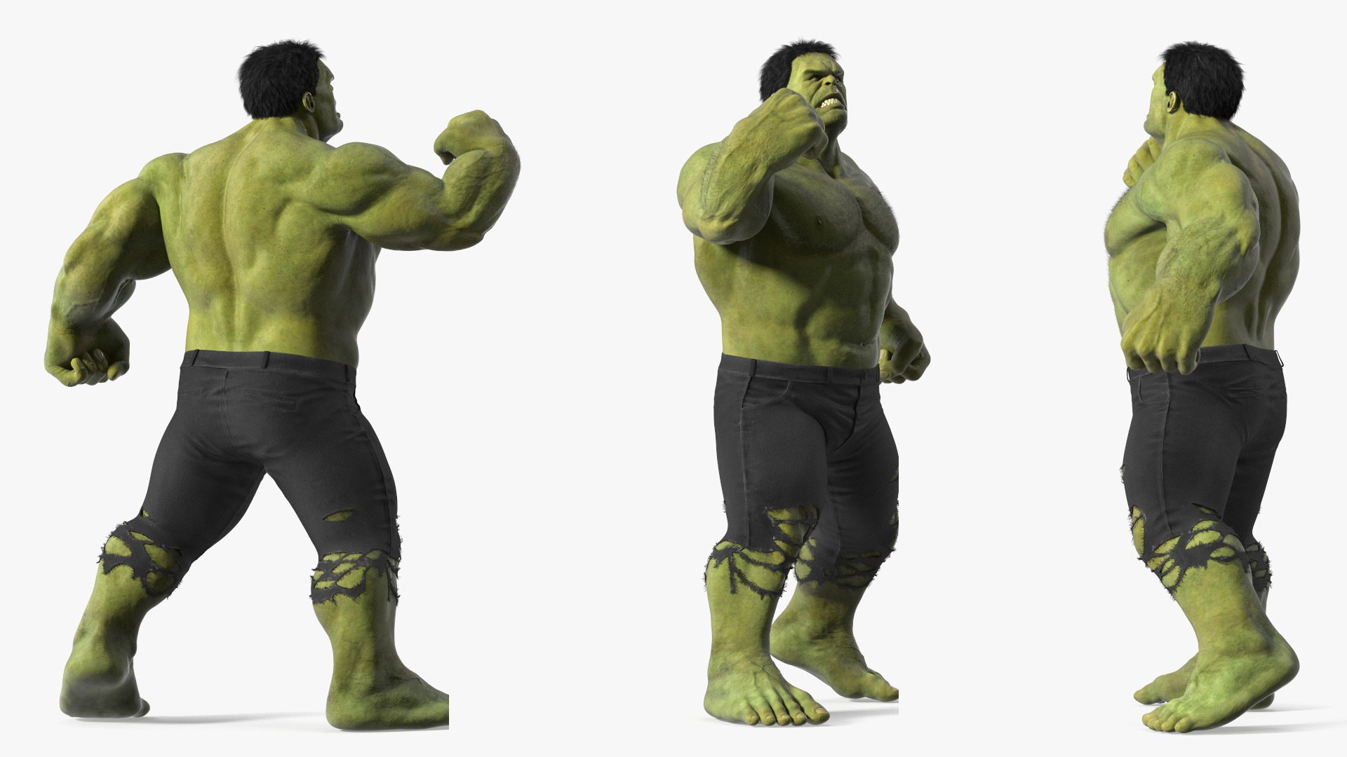 Hulk Angry Pose Fur For Maya 3D Model - TurboSquid 2425775