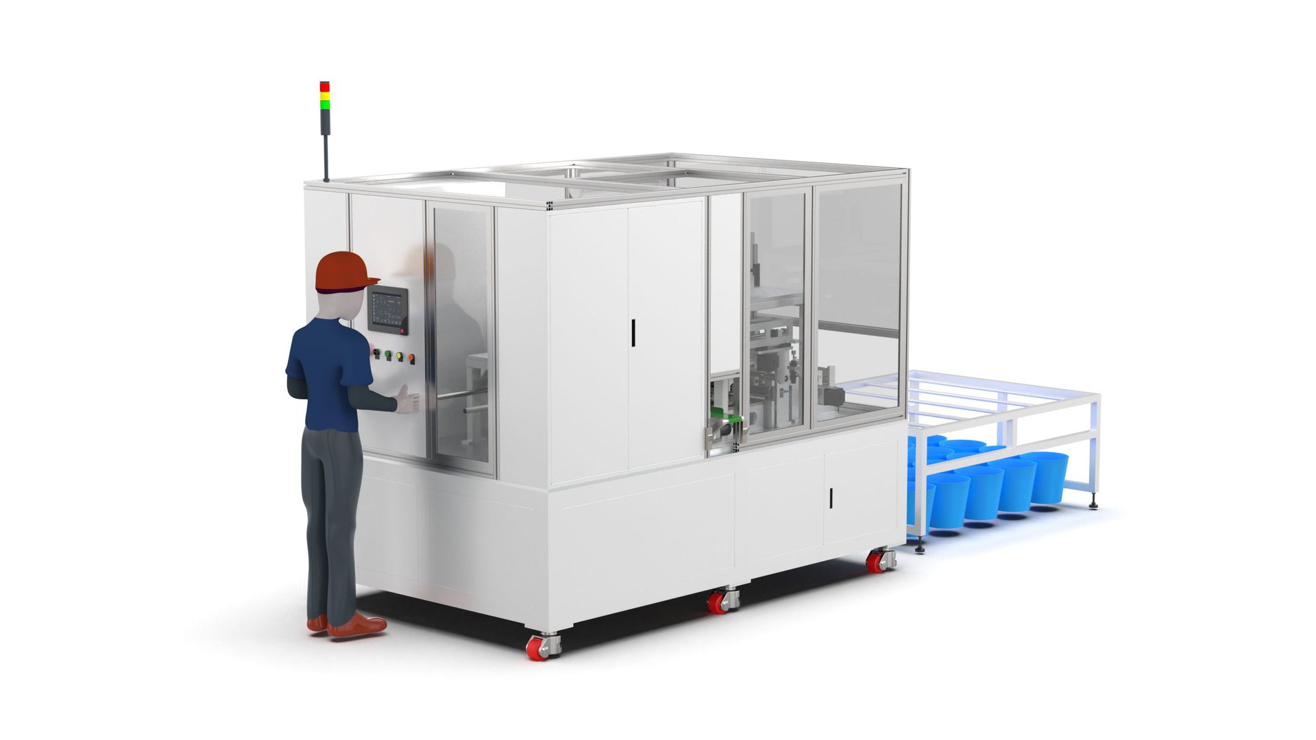 3D Automatic Bucket Handle Assembly Machine - TurboSquid 2060526