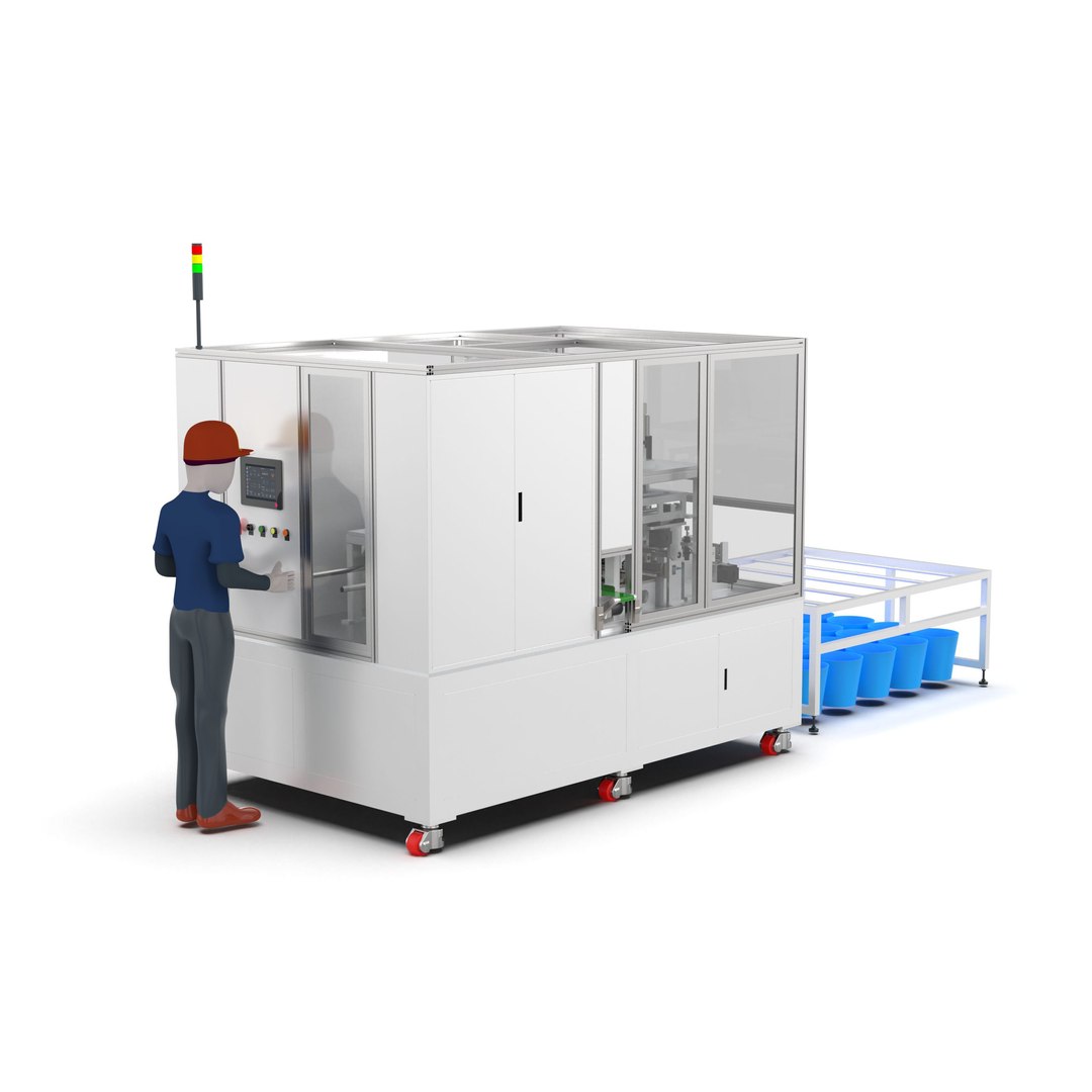 3D Automatic Bucket Handle Assembly Machine - TurboSquid 2060526