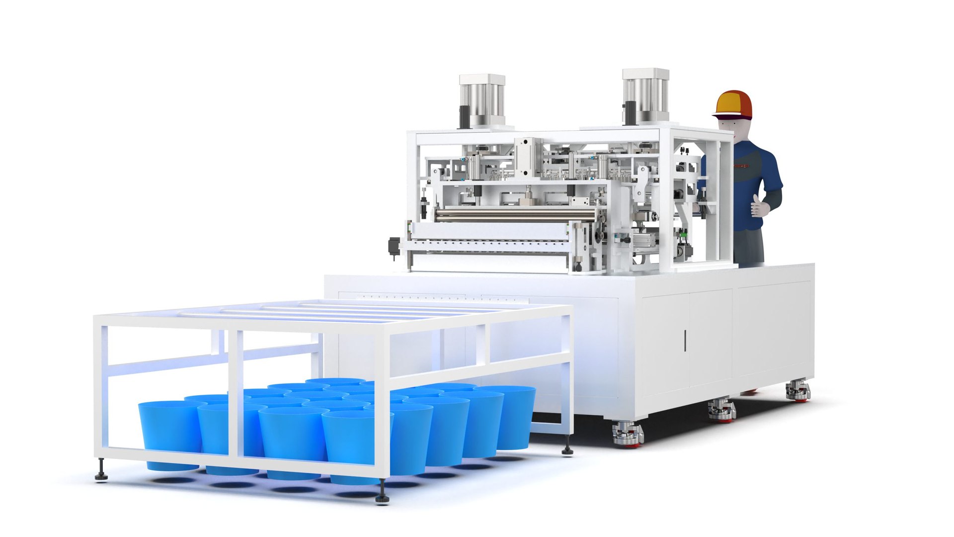 3D Automatic Bucket Handle Assembly Machine - TurboSquid 2060526