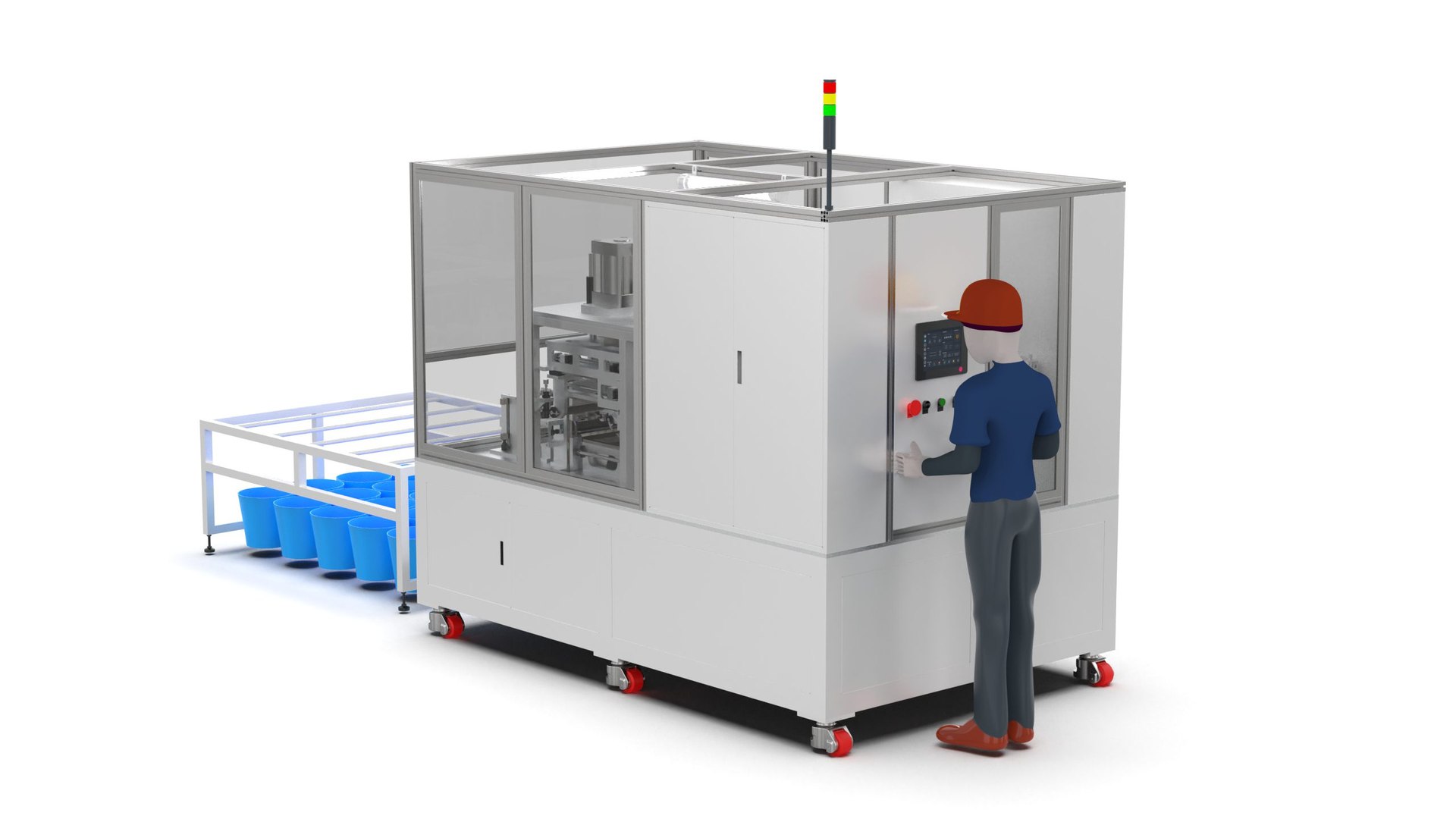 3D Automatic Bucket Handle Assembly Machine - TurboSquid 2060526