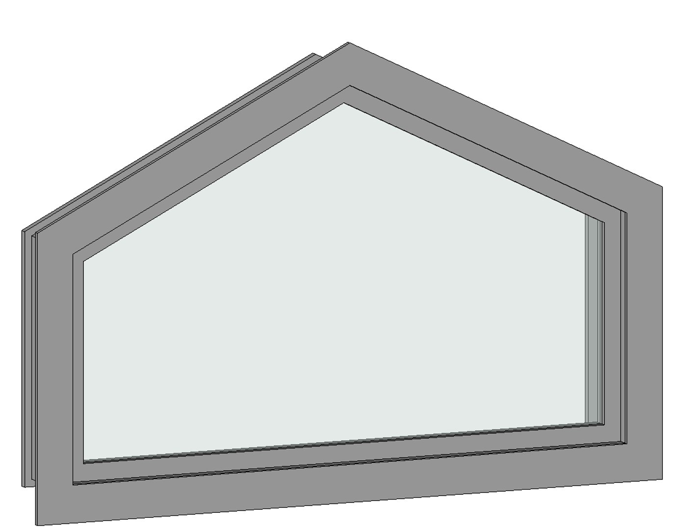 Parametric Fixed Window - Gable Model - TurboSquid 1834744
