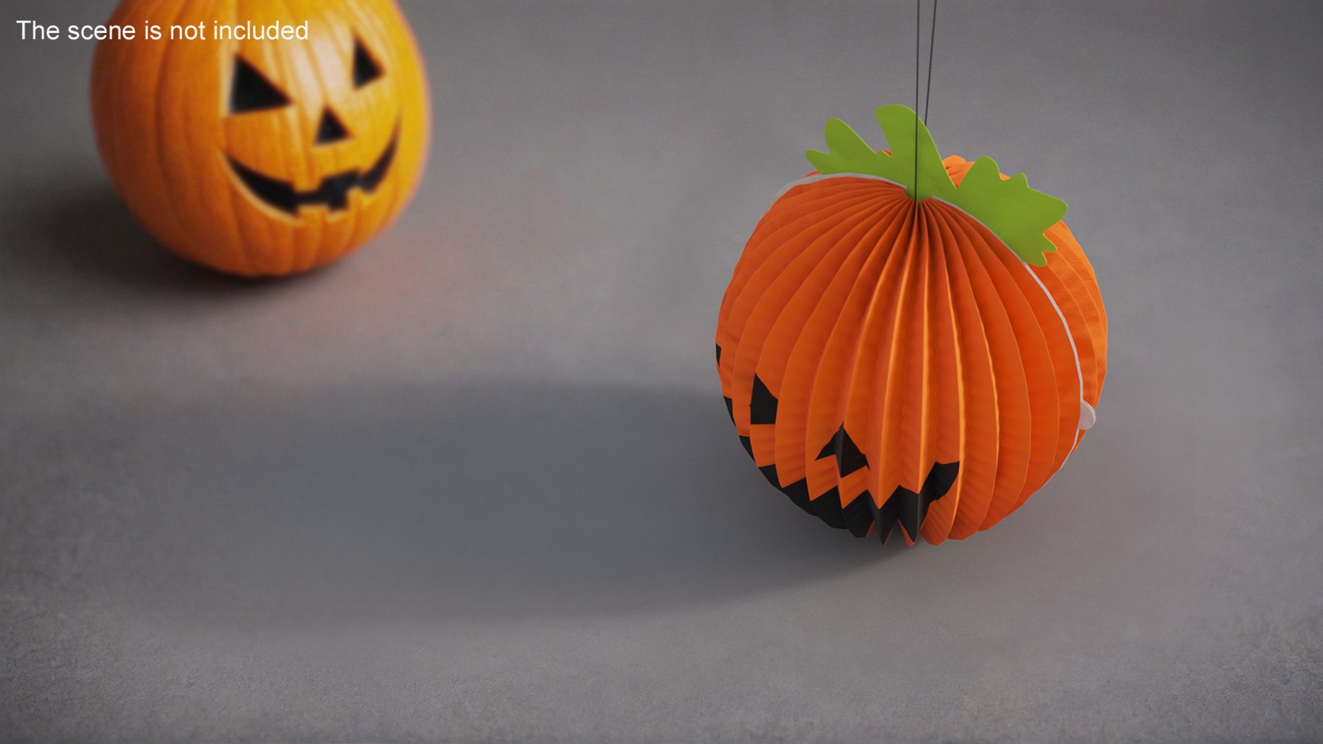 3D Halloween Paper Decorations Collection Model - TurboSquid 2299561