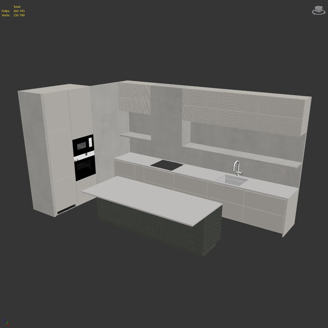 3D Model Kitchen Set 31 - TurboSquid 2150415