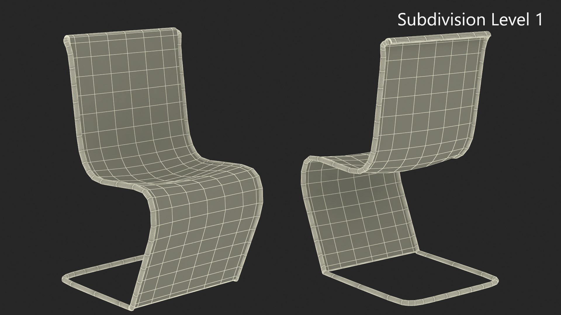 3D Wave Chair - TurboSquid 2319924