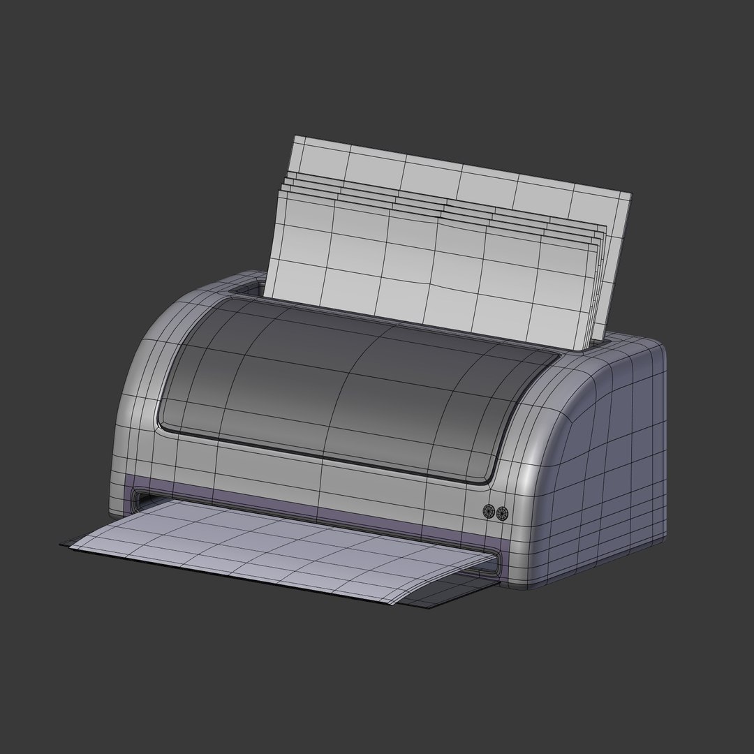 Computer Printer Folder 3D Model - TurboSquid 1578725