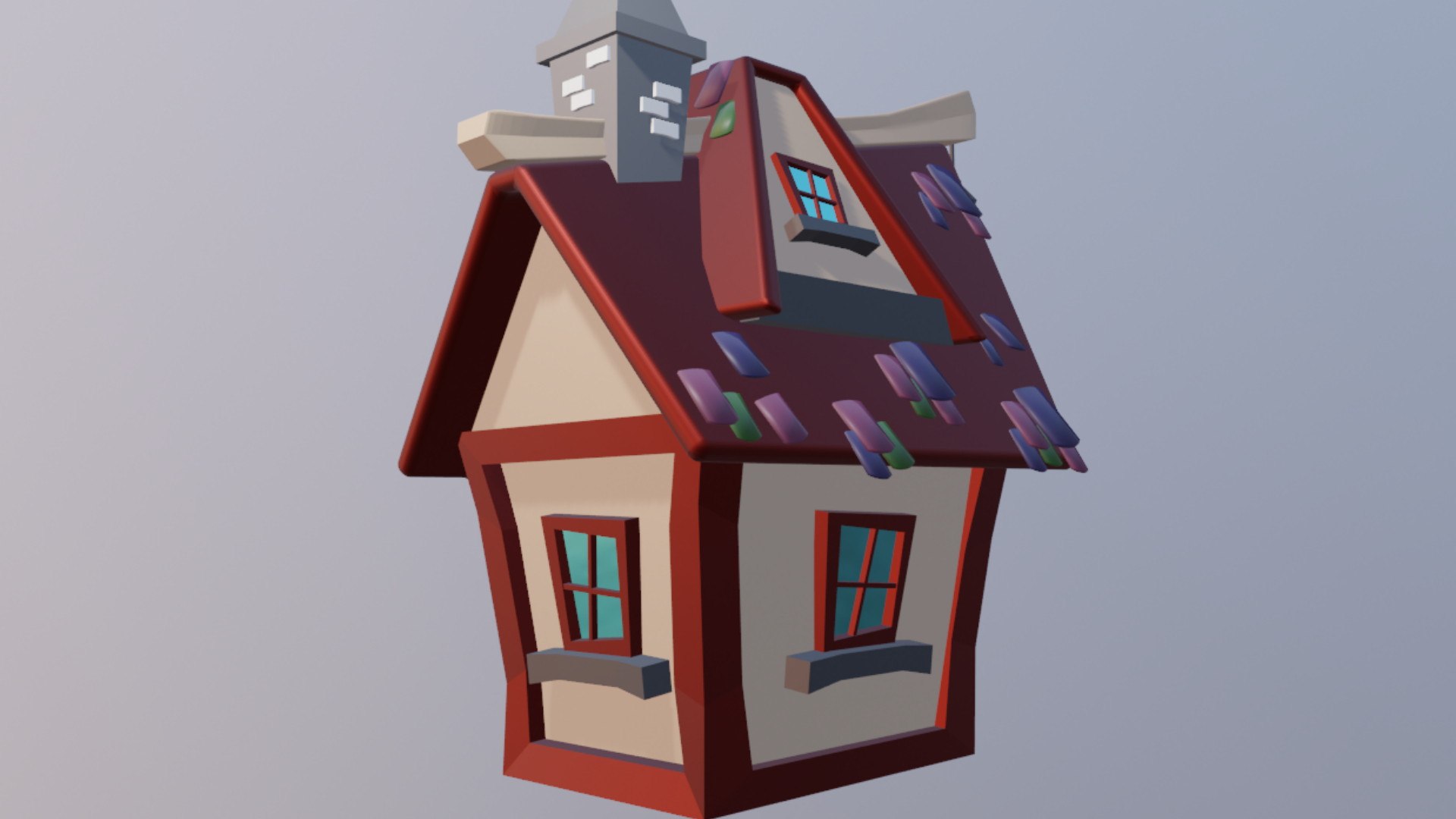 3D Model Cartoon House - TurboSquid 2017712