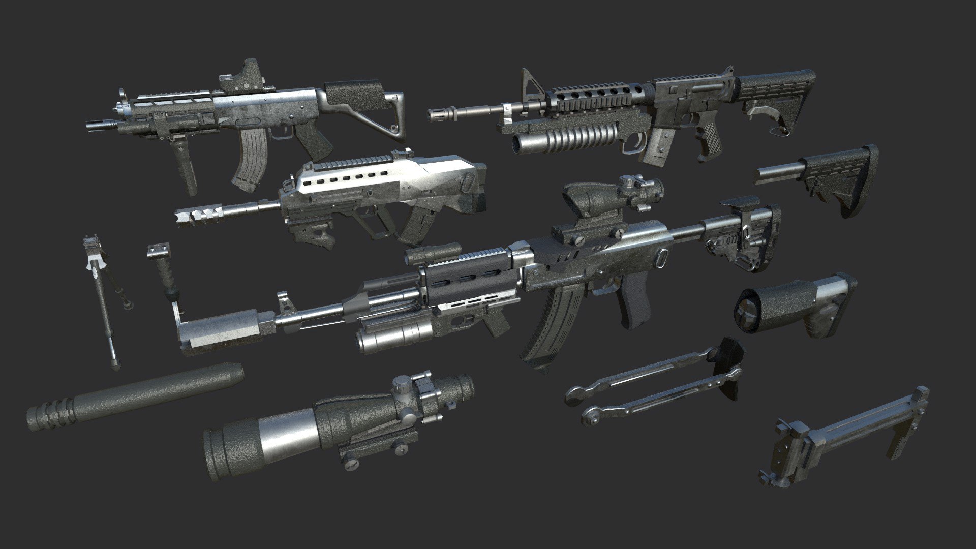 Weapon Gun 3D Model - TurboSquid 1685560