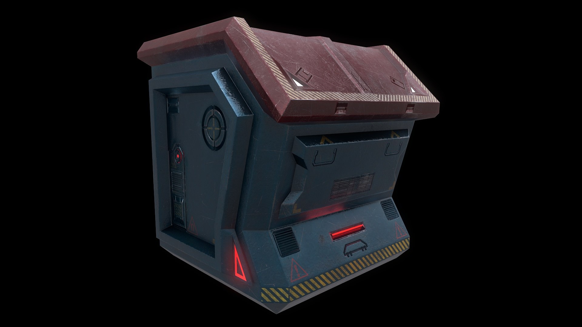 3D Crate Container Box Openable - TurboSquid 1554512