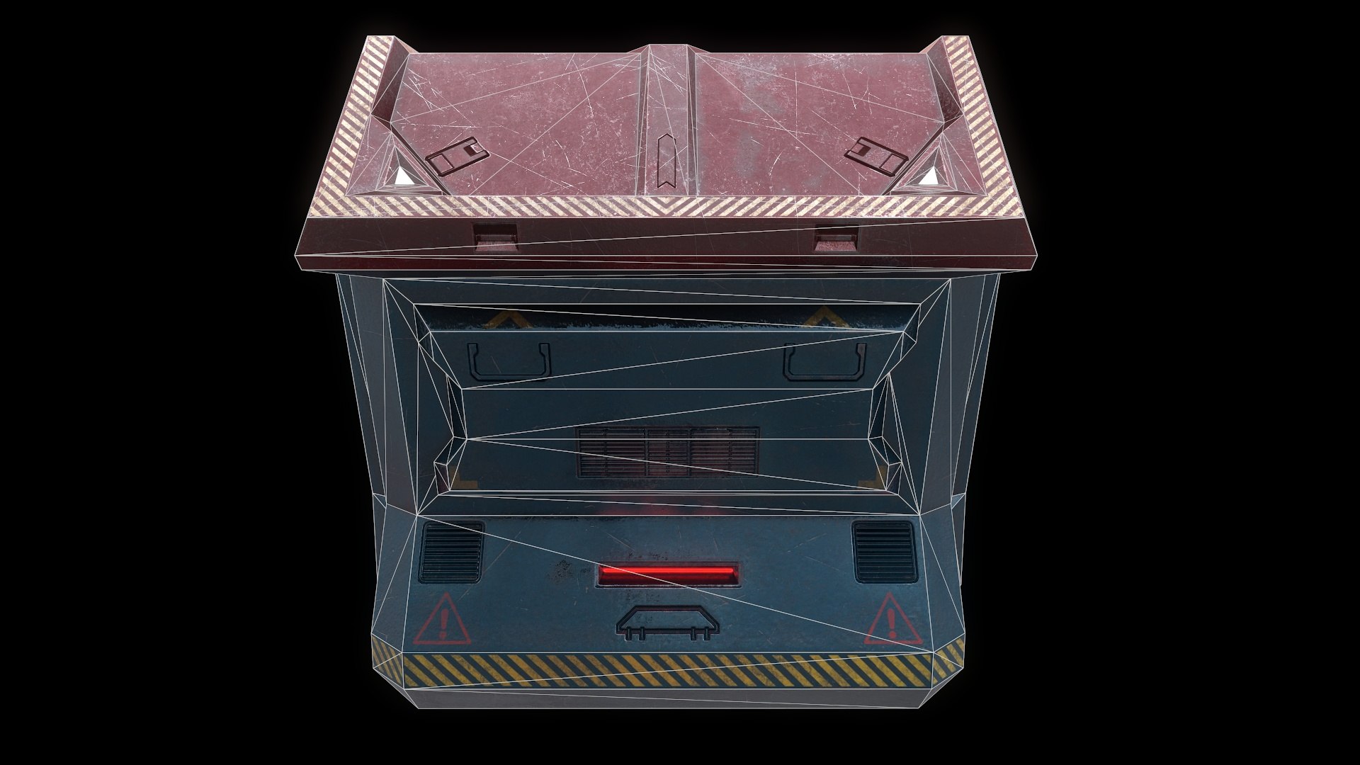 3D Crate Container Box Openable - TurboSquid 1554512
