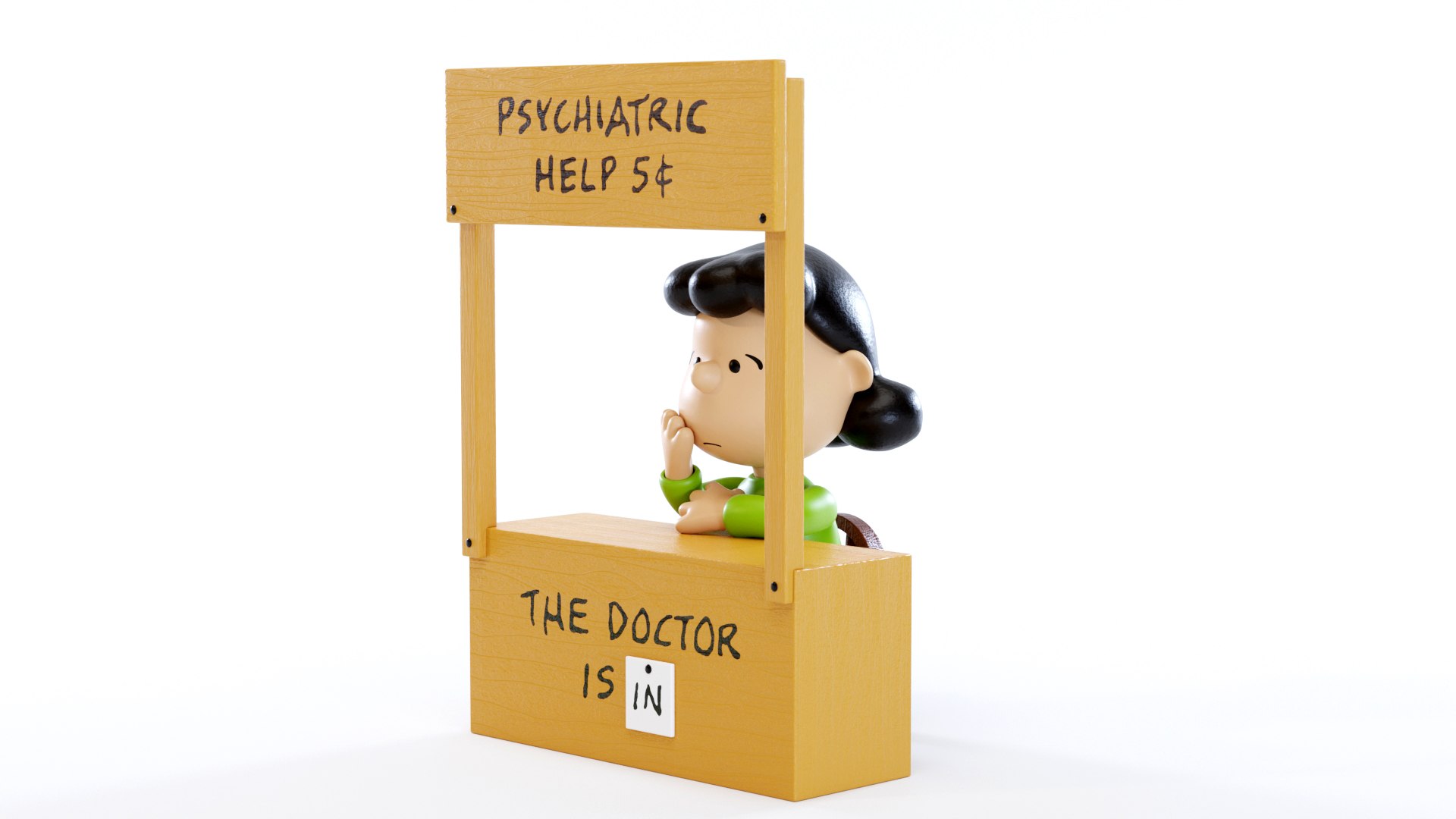 Lucy Psychiatric Booth 3D Model - TurboSquid 1873625