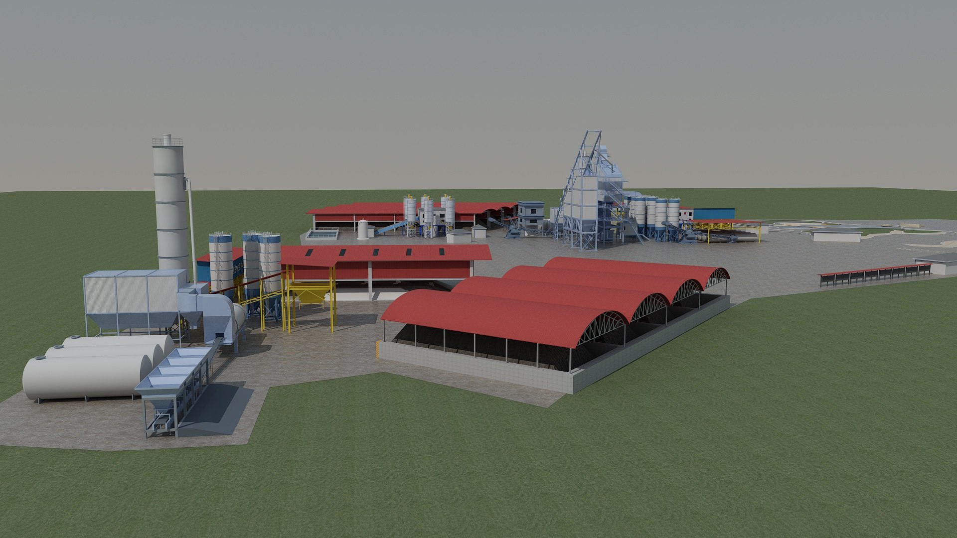 3D Concrete Batching Plant Model - TurboSquid 2072632