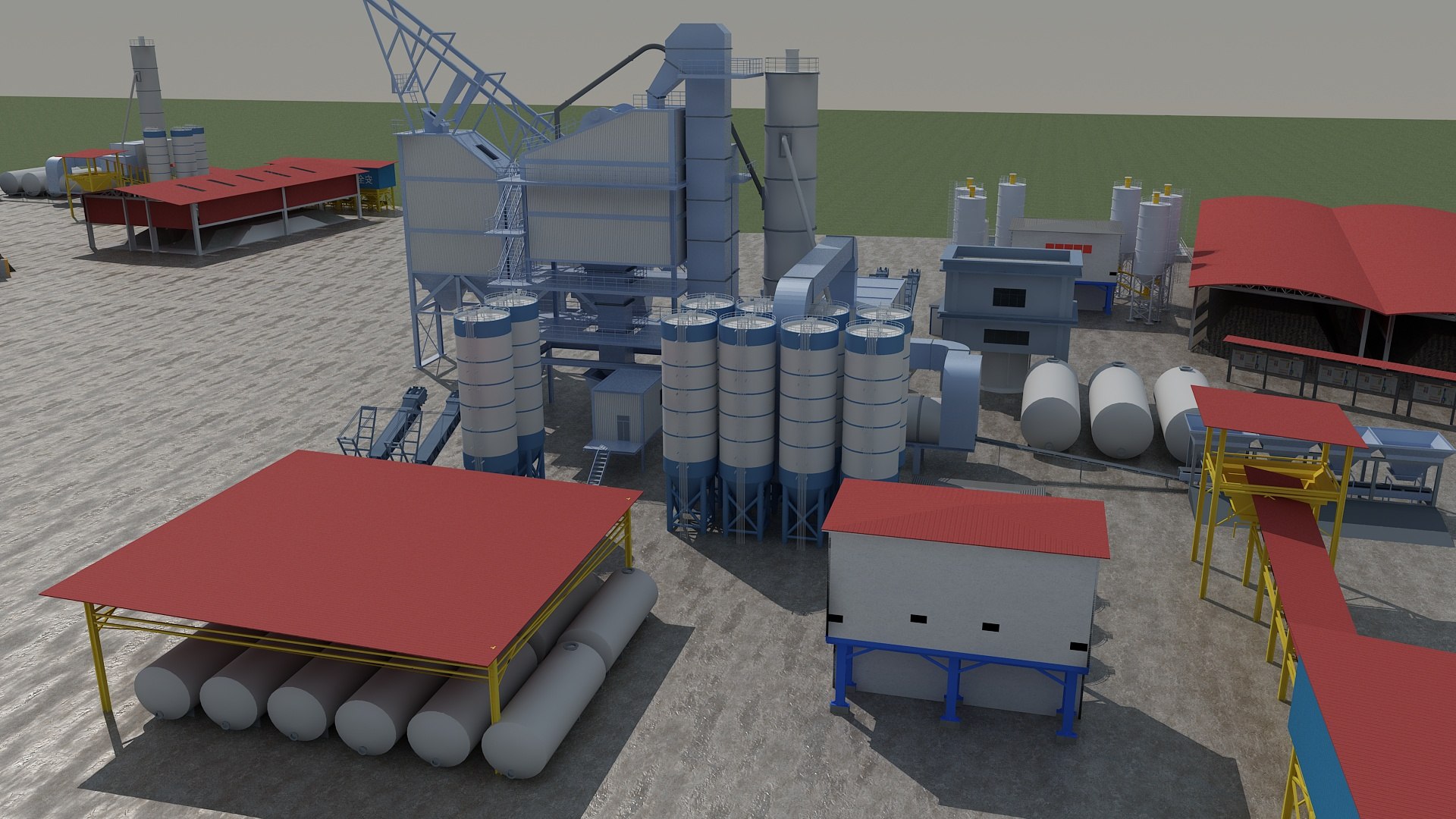 3D Concrete Batching Plant Model - TurboSquid 2072632