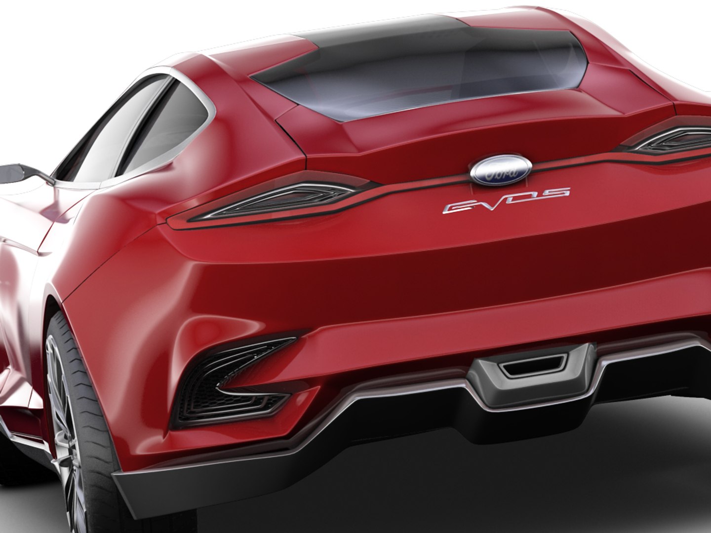 Evos Concept Rigged Car 3d Model